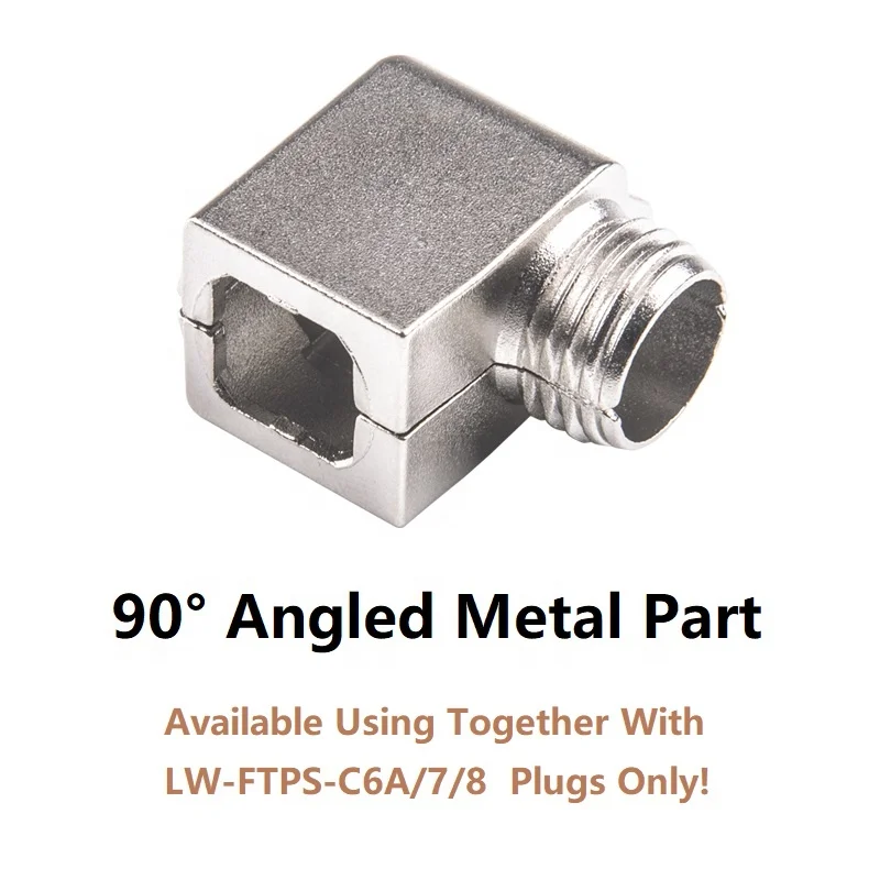 Linkwylan 10G Cat6a Angled Termination Plug - Tool-free