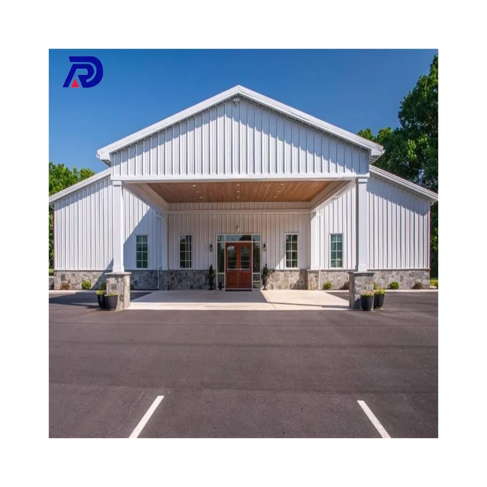 New Design Modern Prefabricated Light Steel Frame Church Building ...
