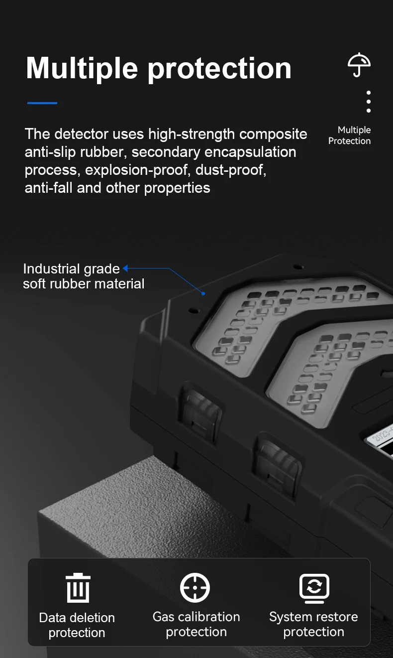 Bosean 6in1 Gas Detector - Precision and Reliability