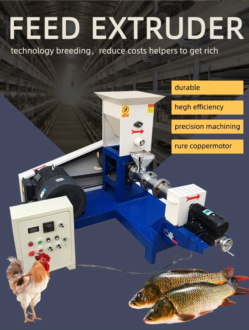 Pet Food Extruder Processing Machine Floating Fish Feed Mill Pellet ...