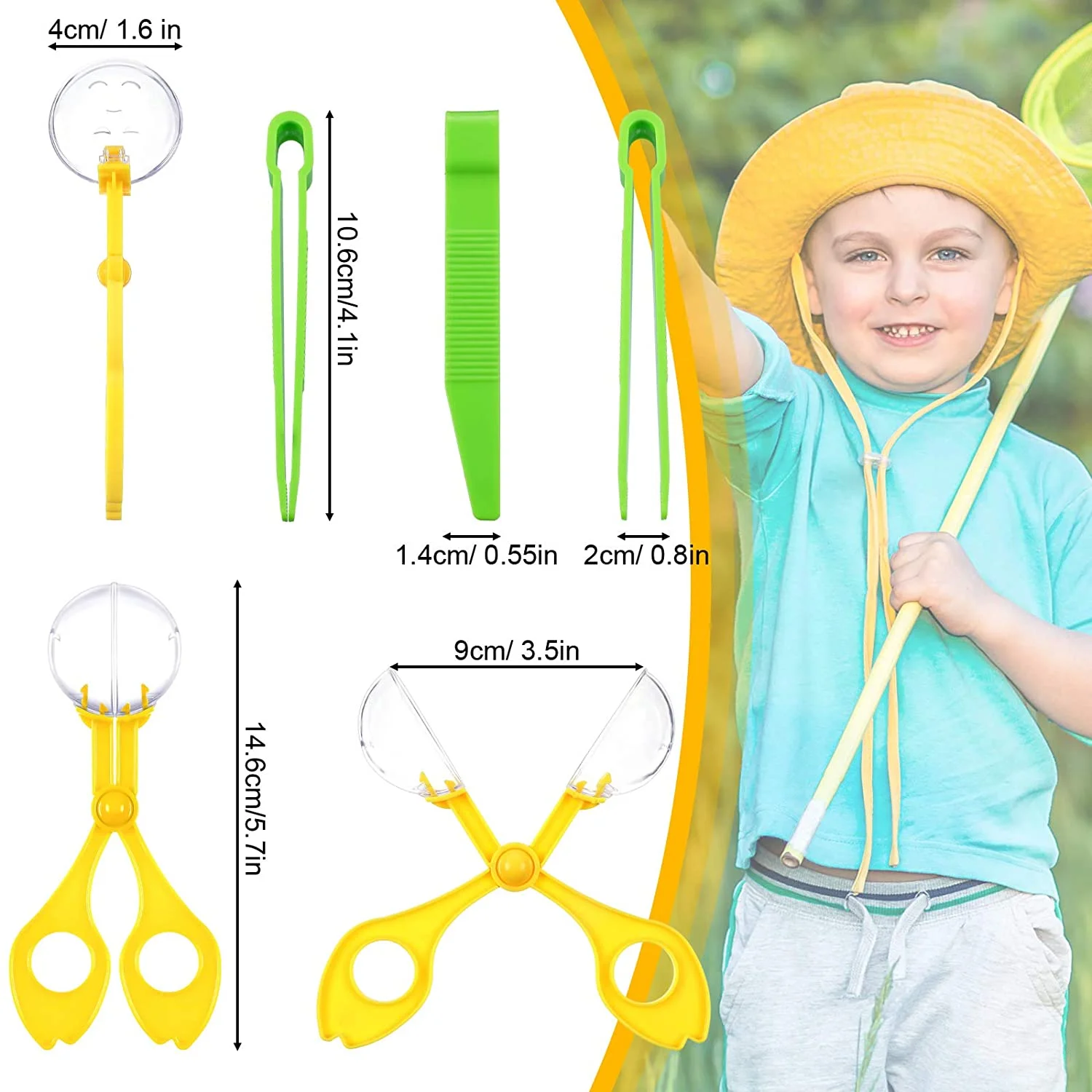 Handy Jumbo Tweezers Bug Insects Catcher Backyard Explorer Outdoor Tool ...