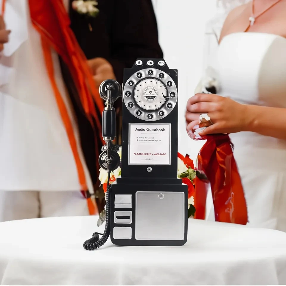 New Vintage Phone Vintage Landline Recording Wedding Event Guest Book ...