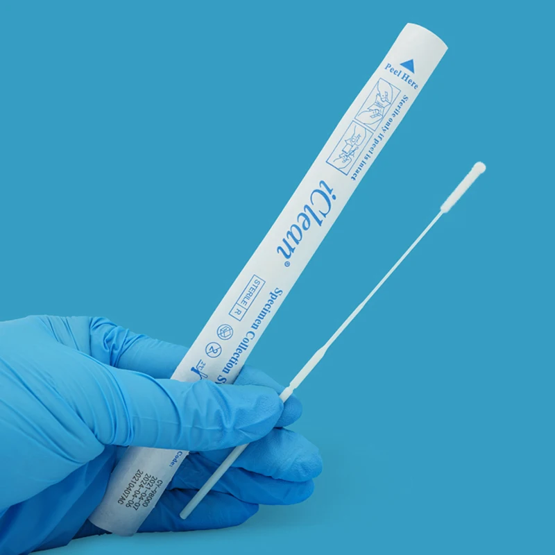 Sterile Flocked Nasopharyngeal Nasal Nose Swab Stick Specimen ...
