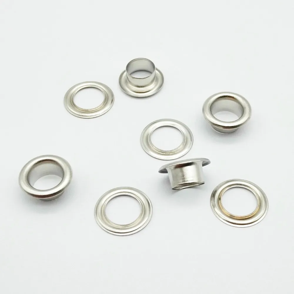 10.5mm Outer 6mm Inner Metal Eyelet in Imitation Nickel Color GBB-10.5 ...