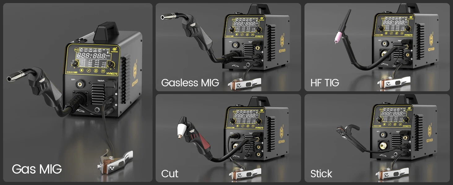 HITBOX 6 In1 MIG TIG GASLESS MIG MMA Plasma CUT Machine