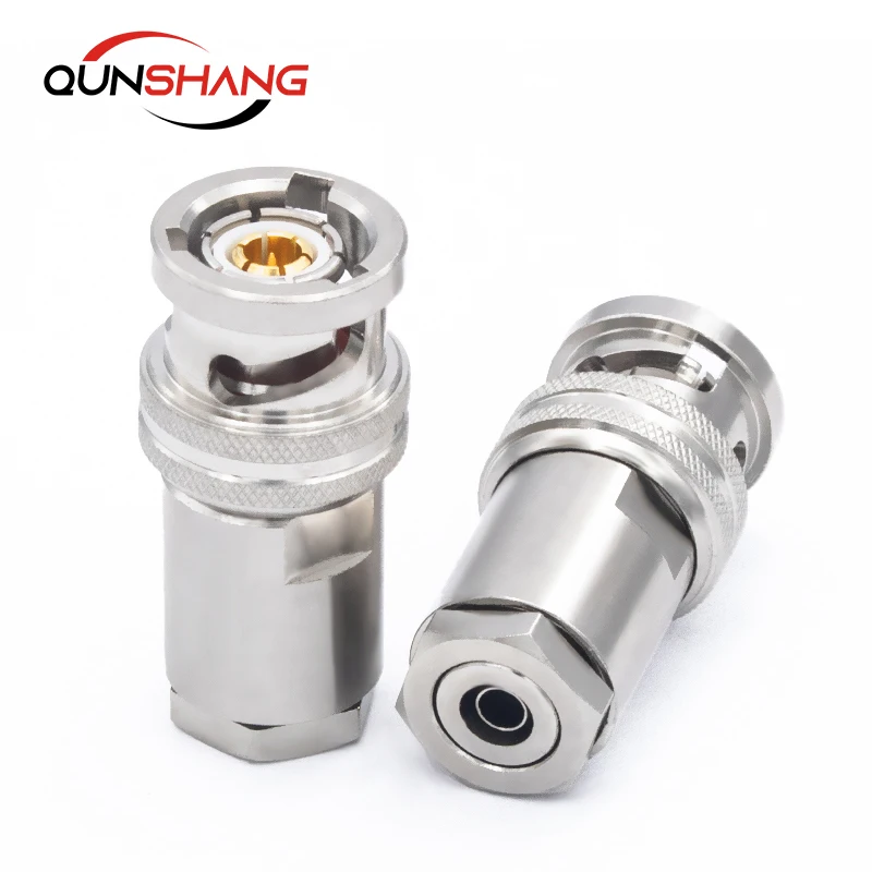 Triax Trb-j-316 Nickel Plated Male Coaxial Bnc Connector Oem