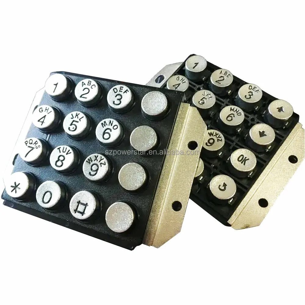 Customized 12-key Backlit Metal Numeric Keypad With Ps/2 Interface Self-help Industrial Keypad ...