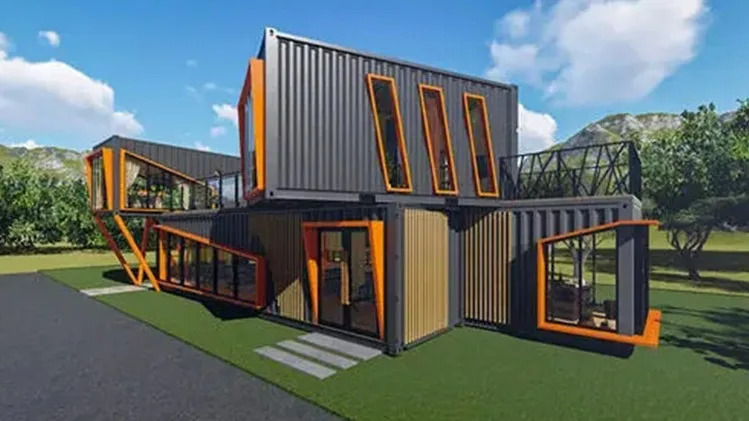 Fold Out 3 Bedroom Steel Frame Prefabricated Portable Home Mini Modular ...