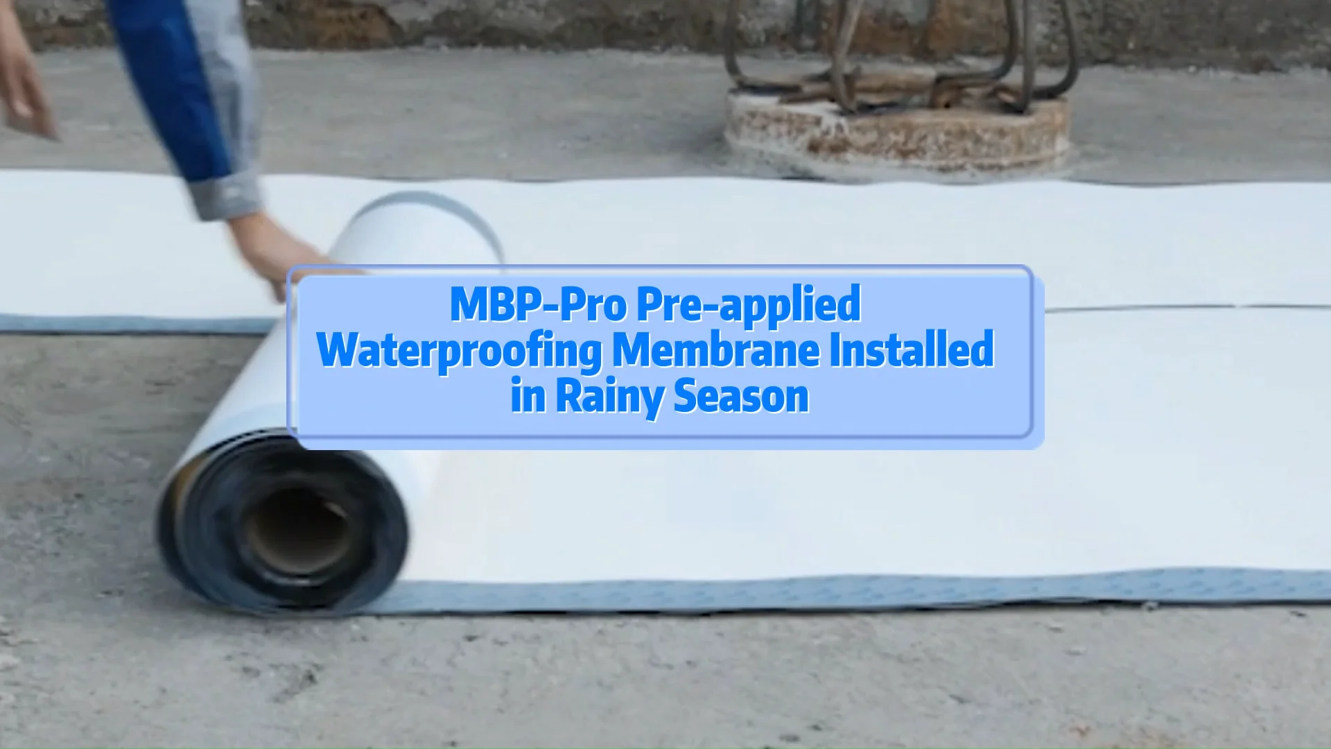 Pre-applied Hdpe Waterproofing Membrane Sheet Fully Adhered Membrane For Basement Waterproofing ...