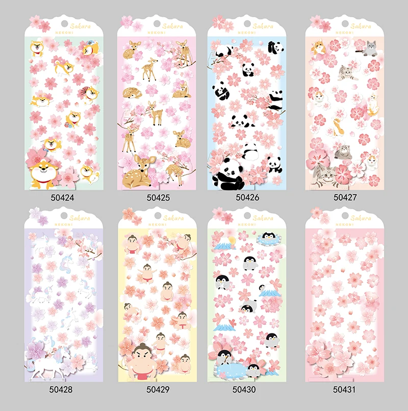 Nekoni Original Design PVC Aesthetic Stickers Decals Animal Sticker ...