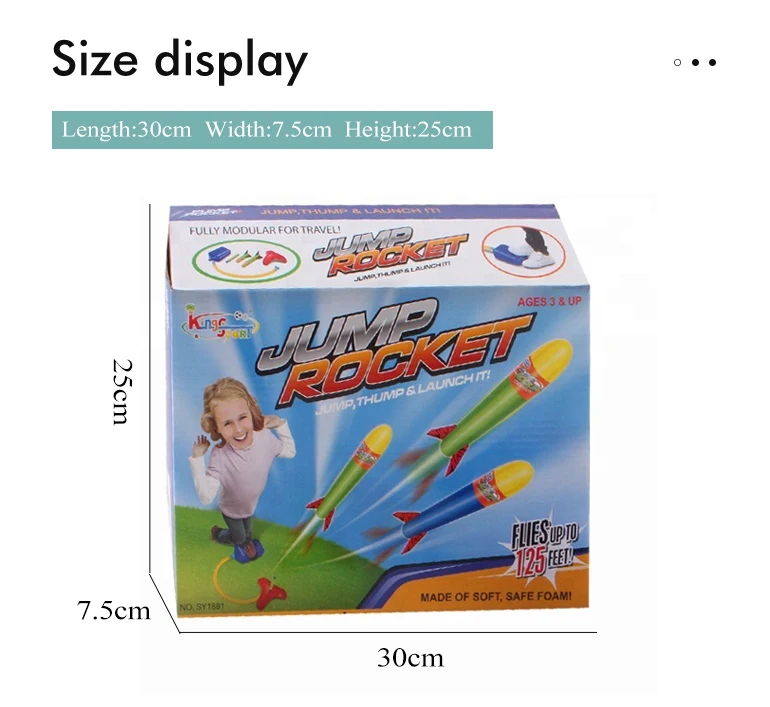 Soft Foam Air Pump Rocket Launcher Toy - Fun for All Ages