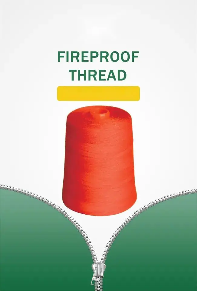 High quality Aramid Sewing Thread Tex60 2500m Length FR Sewing Thread ...