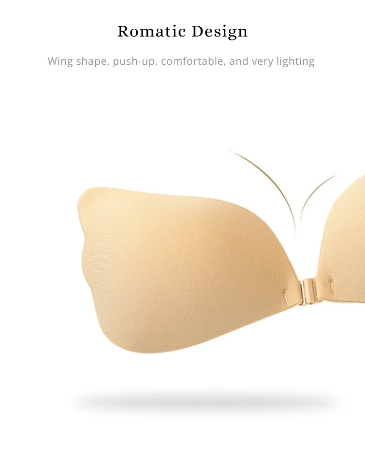 38 D Bra Size - Frontless Bra with Push-up & Quick Dry