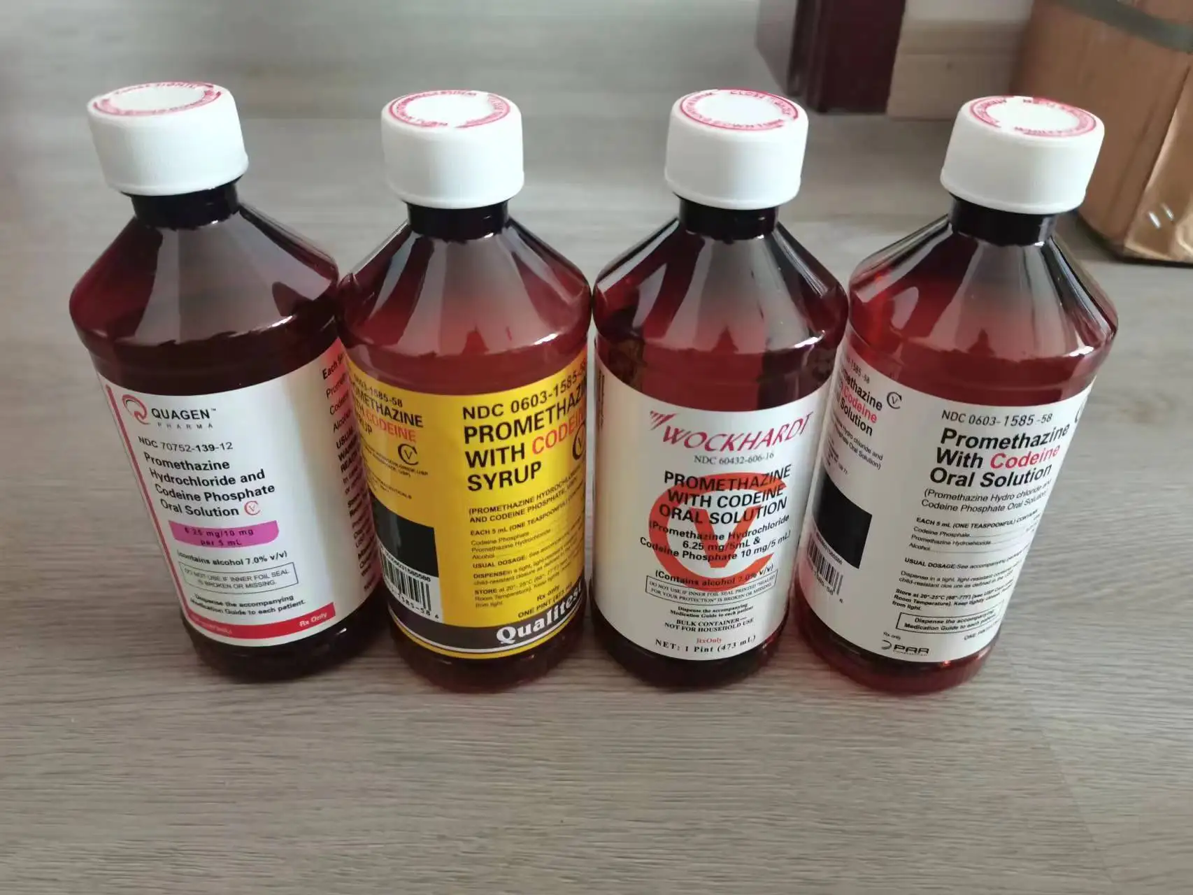 500ml 473ml Amber Cough Syrup 16oz Wockhardt Hi-tech Actavis Bottle ...