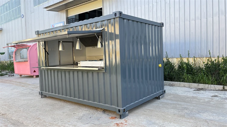 20ft/40ft Food Shipping Container Bar Restaurant 10ft Pop-up Kiosk Design