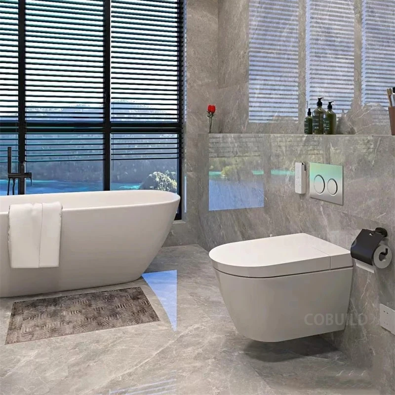 Stilvolles Badezimmer Mit Floating Bidet Toilette