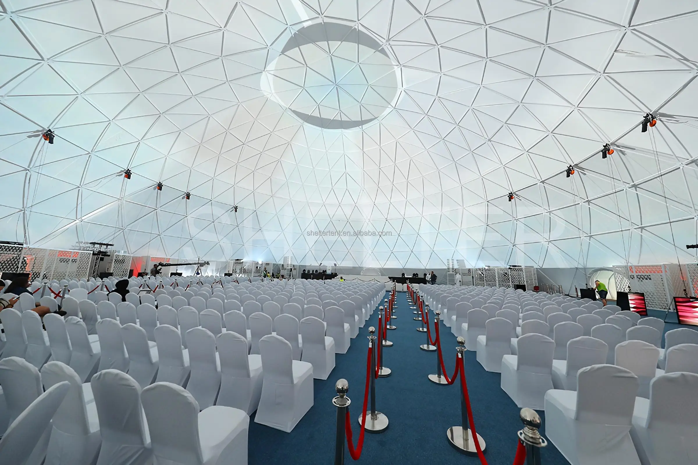 Soundproof Party Geodesic Dome - 360 Degree Event Screen
