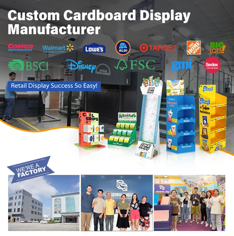 Custom Retail Corrugated Cardboard Display Rack for Promotions ...