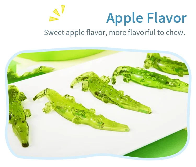 Animal Fruit Flavored Crocodile Shaped Jelly Candy Halal Sweets Gummy ...