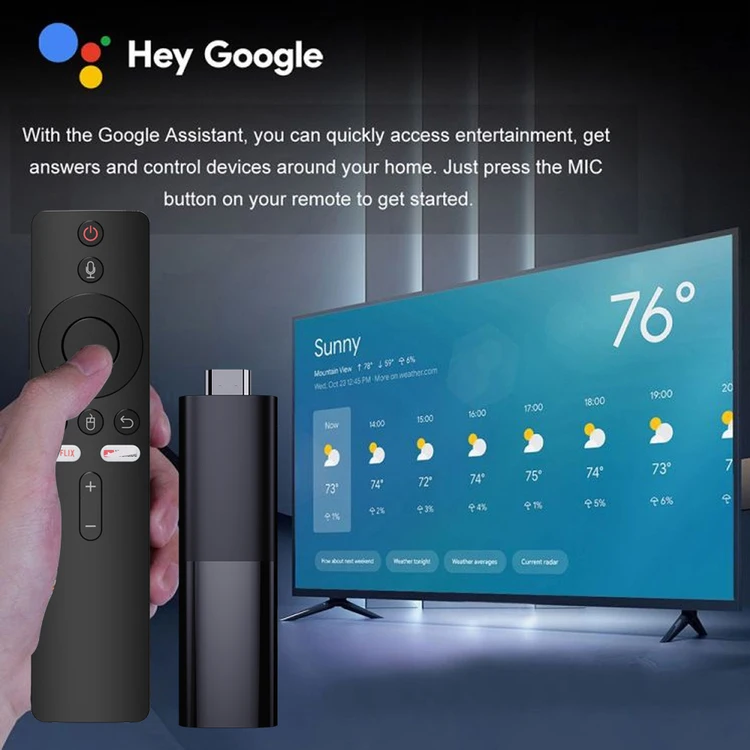 Topleo Android TV Stick - 4K HD Smart Dongle with Dual WIFI