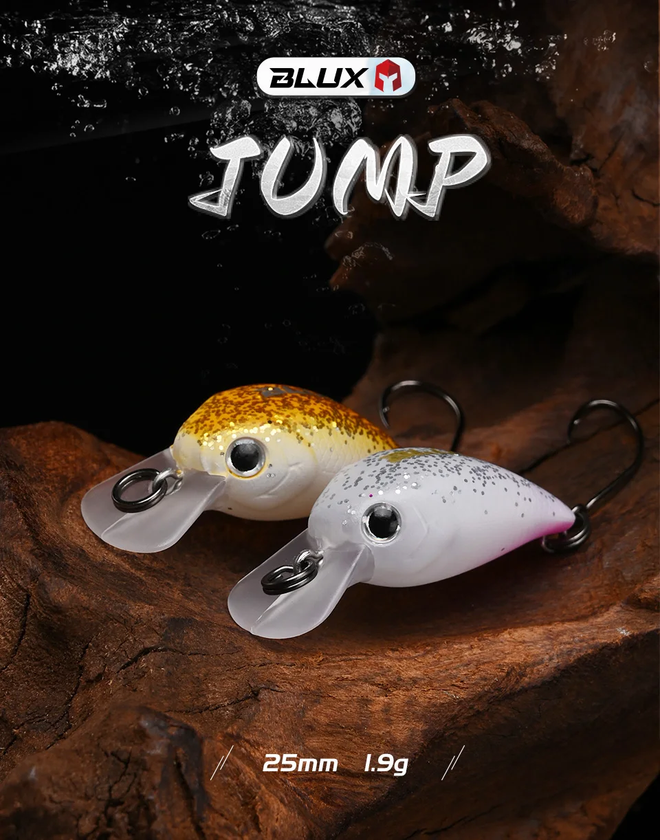 ALLBLUE JUMP 1.9g 25mm Mini Crankbait Wobbler Trout Fishing Lure ...