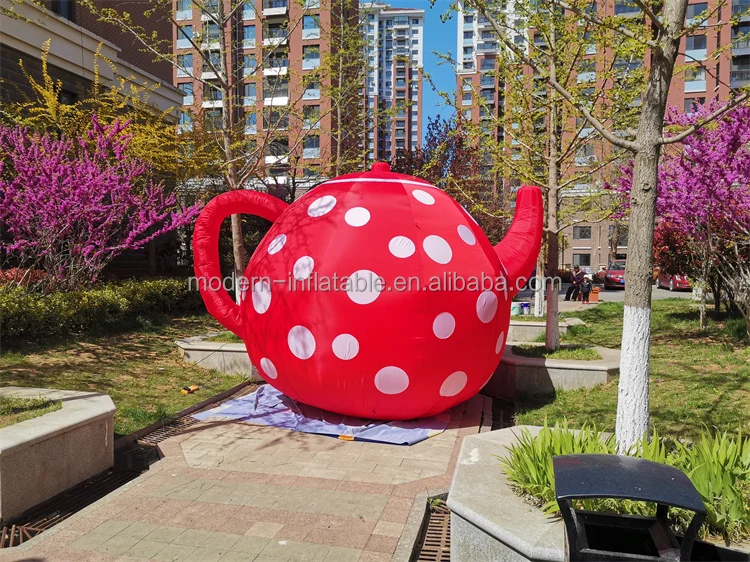Alice in Wonderland Outdoor Giant Inflatable Teapot for Party