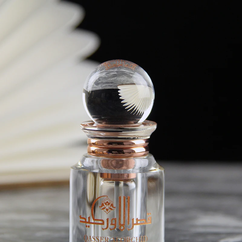 New Design Round 3ml Crystal Perfume Empty Glass Arabic Oil Bottle With ...