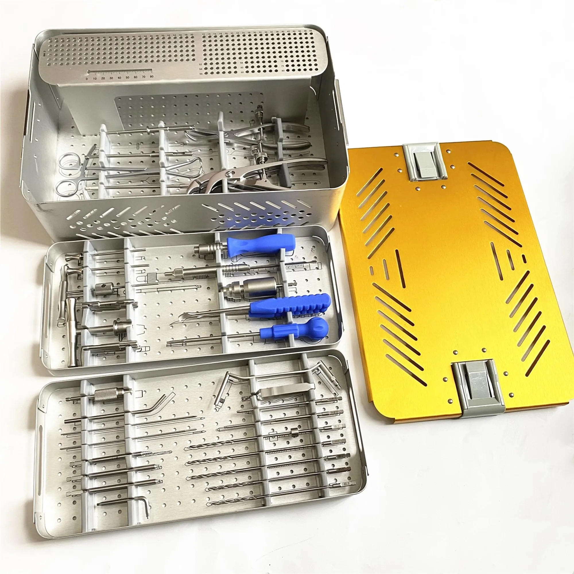Orthopedic A0 Upper Limb Locking Plate Instrument Kit Bone Surgical ...