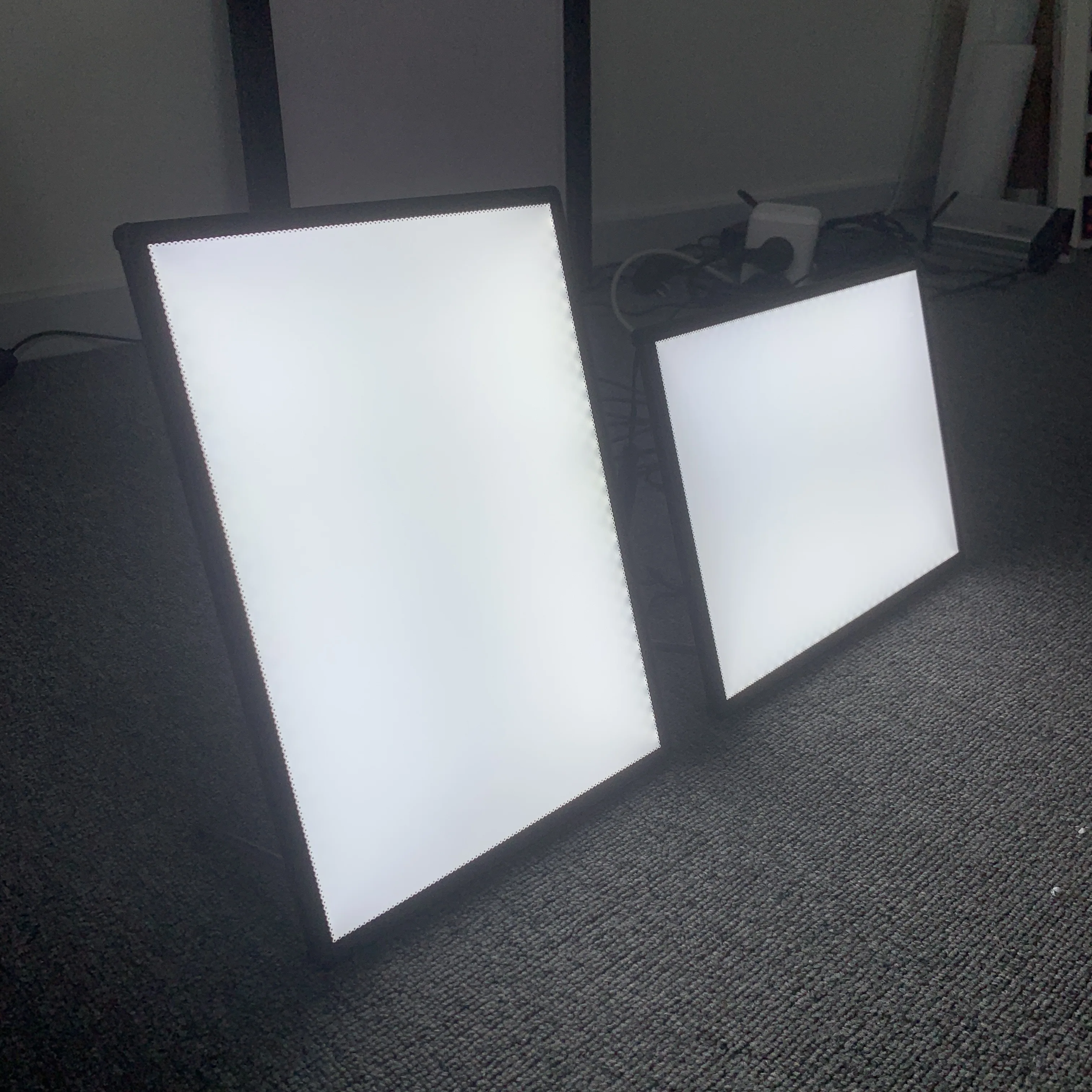 A3 A4 Ultra Slim Led Glass Light Box Desktop Shop Order Aluminum Frame ...