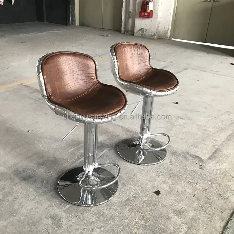 Retro Antique Adjustable Swivel Vintage High Leg Industrial Counter Bar ...