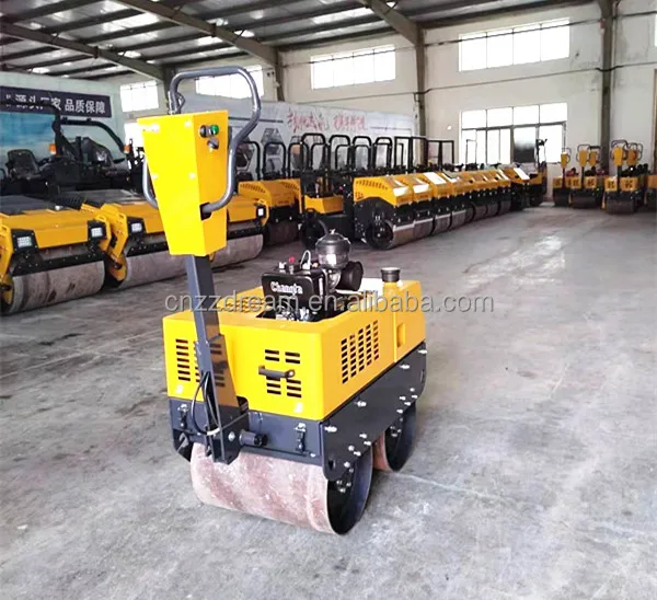 Diesel Engine Remote Control Trench Roller Compactors 1 Ton Small Road ...