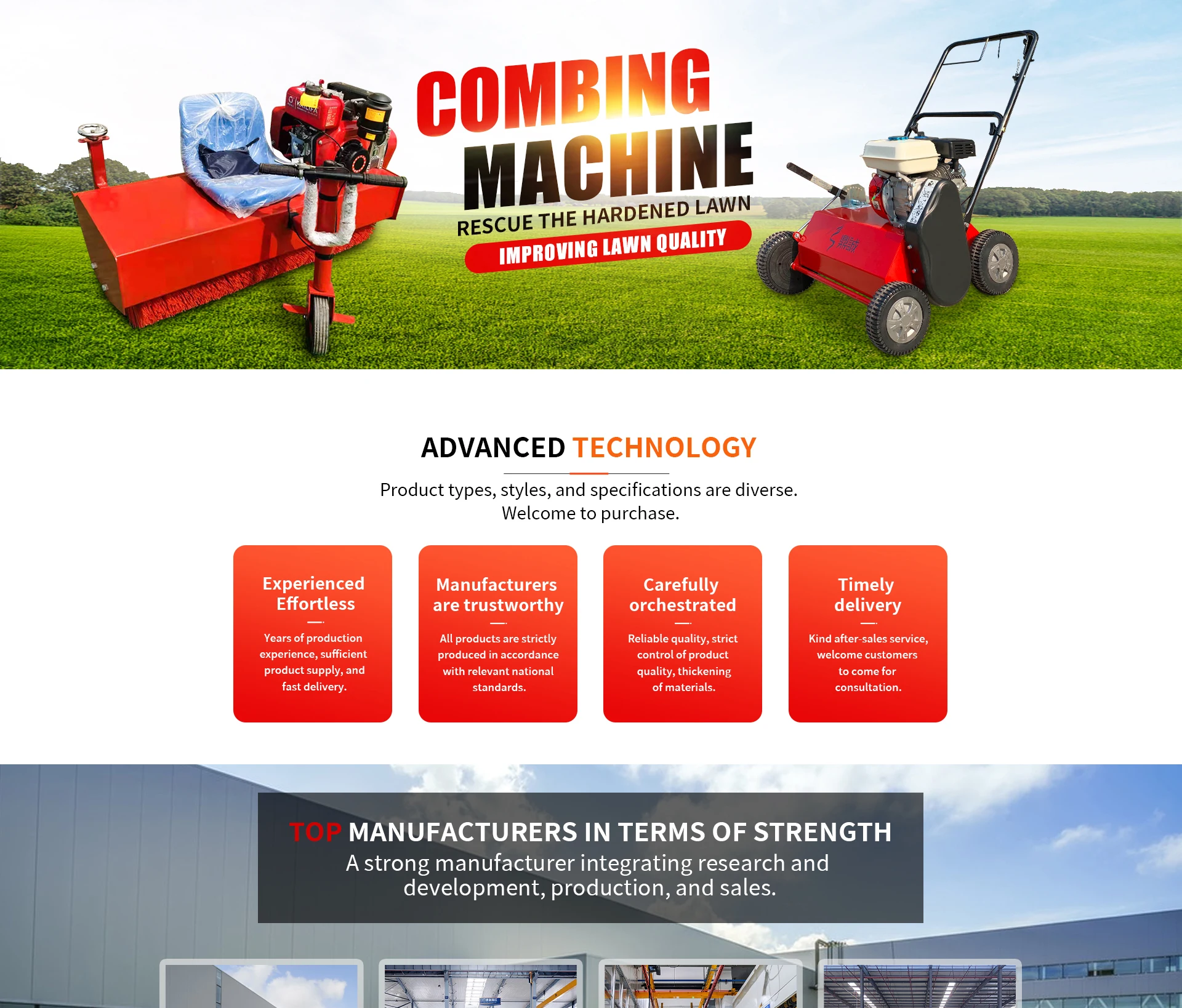 Big Hair Brush Grass Combing Machine Lawn Combing Machine ...