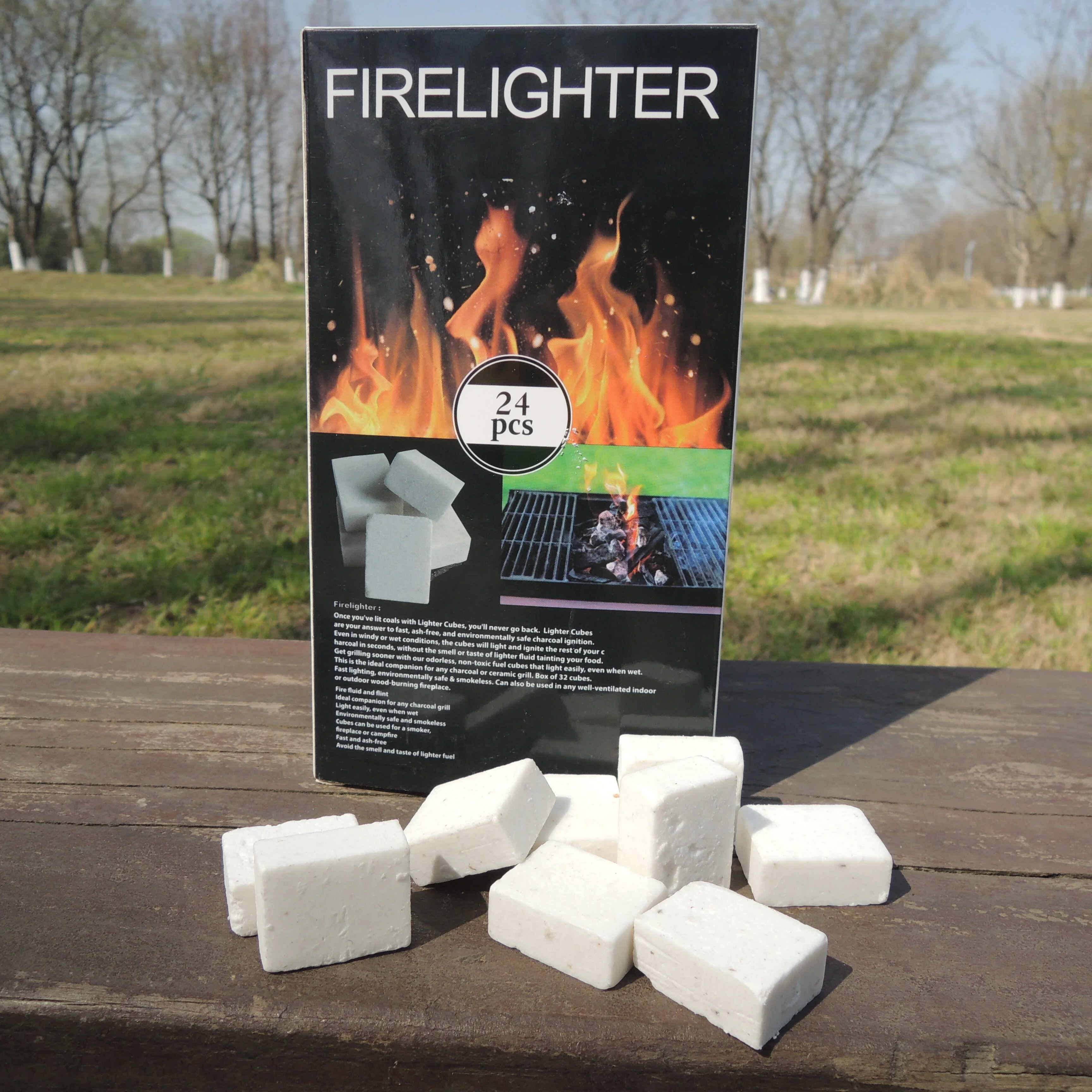 Alibaba.com: Solid Fuel Tablets White Wood Chips Fire Starter, Portable ...