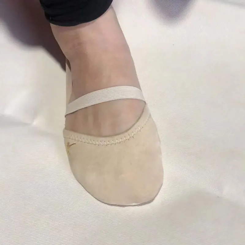 Half Sole Dance Gymnastics Shoe Rhythmic Gymnastic Toe Shoes Microfiber ...