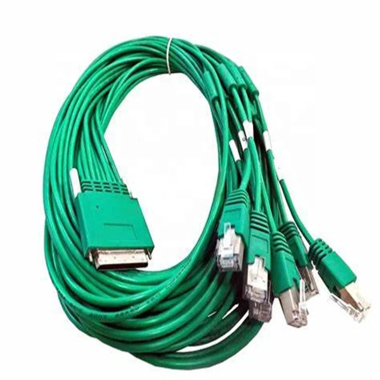 2 CAB-HD8-ASYNC Octal Console Terminal Cables NEW Genuine Cisco HWIC ...