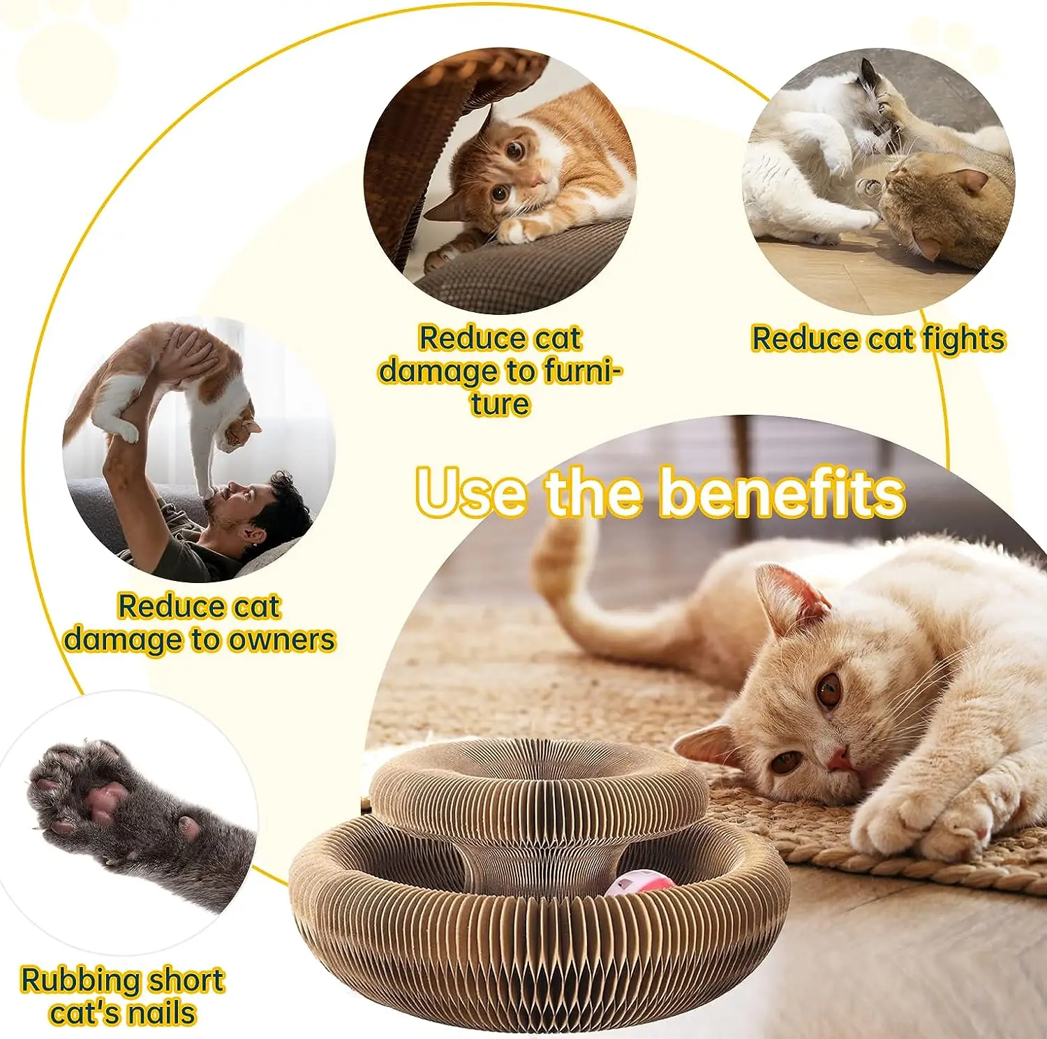 Customized Interactive Corrugated Cat Scratching Board