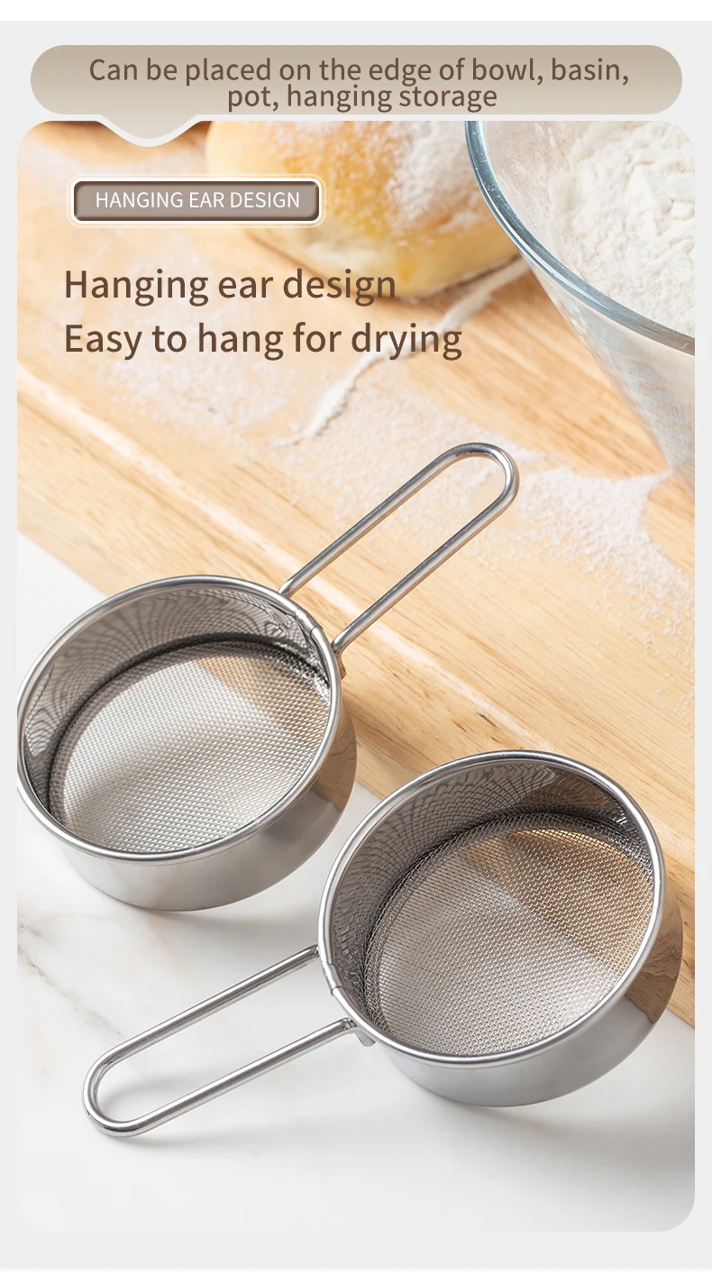 Stainless Steel Flour Sieve Fine Mesh Filter Metal Mesh Filter With ...