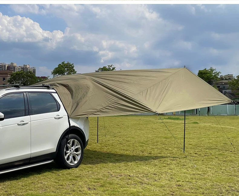 Portable Tailgate Car Awning Waterproof Rain Fly Tent For Camping Suv ...