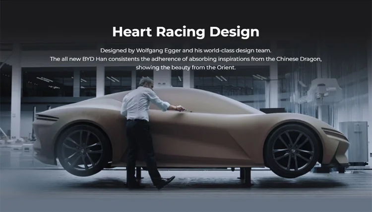 2023 Byd Electric Car Adult Ev Car New Energy 610km Green Byd Han Ev ...