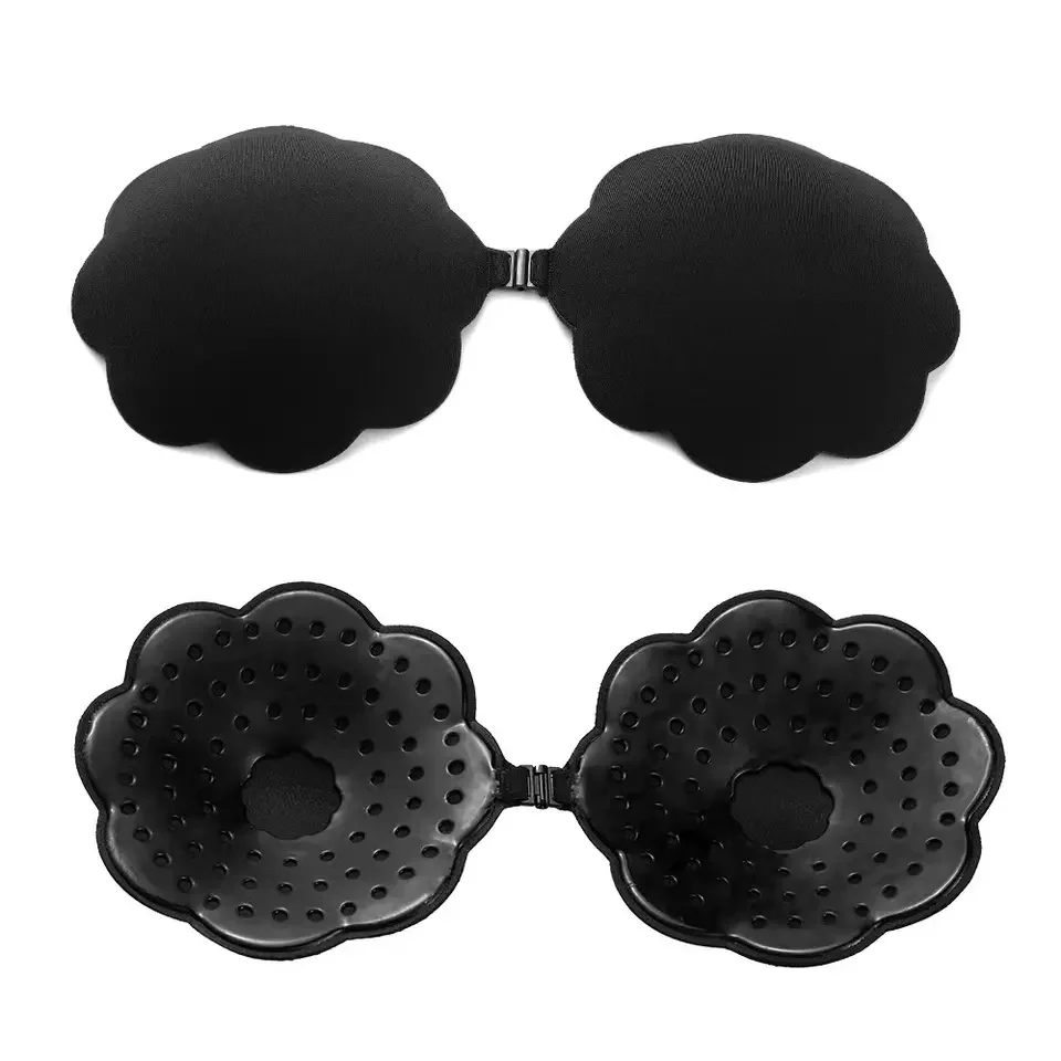 Women Reusable Nipple Sticker Invisible Seamless Push Up Bra Adhesive ...