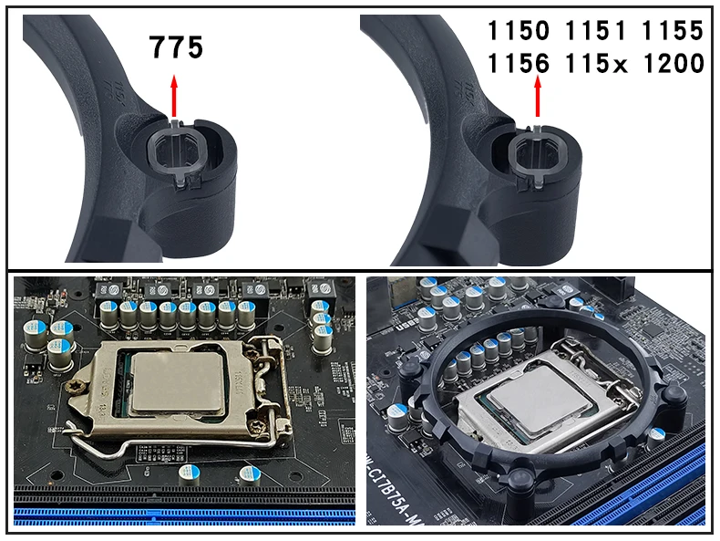 Computer Motherboard CPU Cooler Bracket - Universal Fit