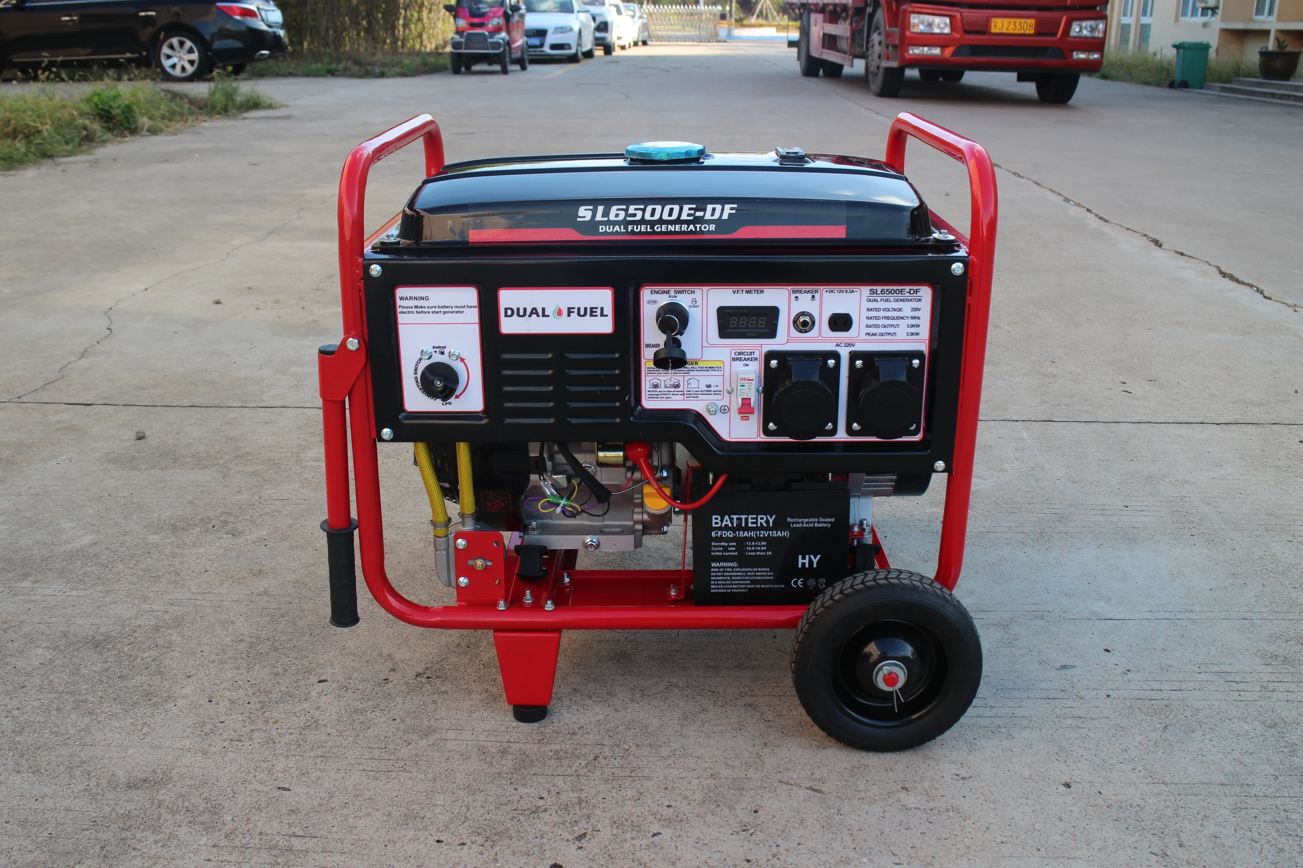 Slong Portable Standby Dual Fuel LPG Generators - Reliable Power