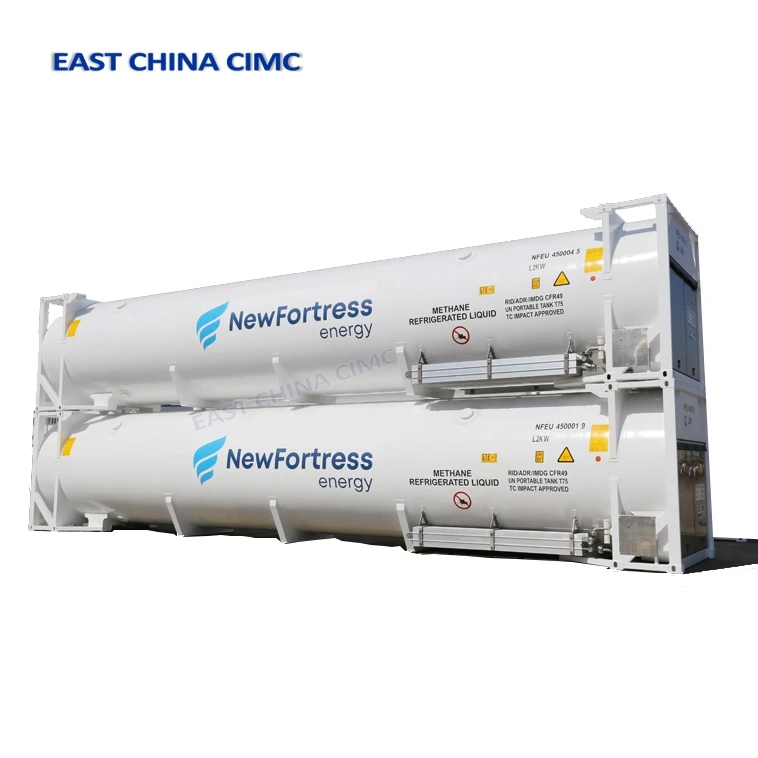 Cryogenic 40ft LNG ISO TANK TUV Liquid Nitrogen Cylinder Co2 Dewar tank ...