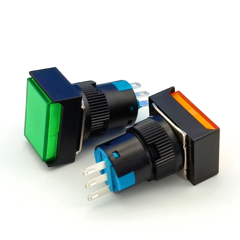 15a 250v Latching Double Pole Push-button Switch Led Push Button Switch ...