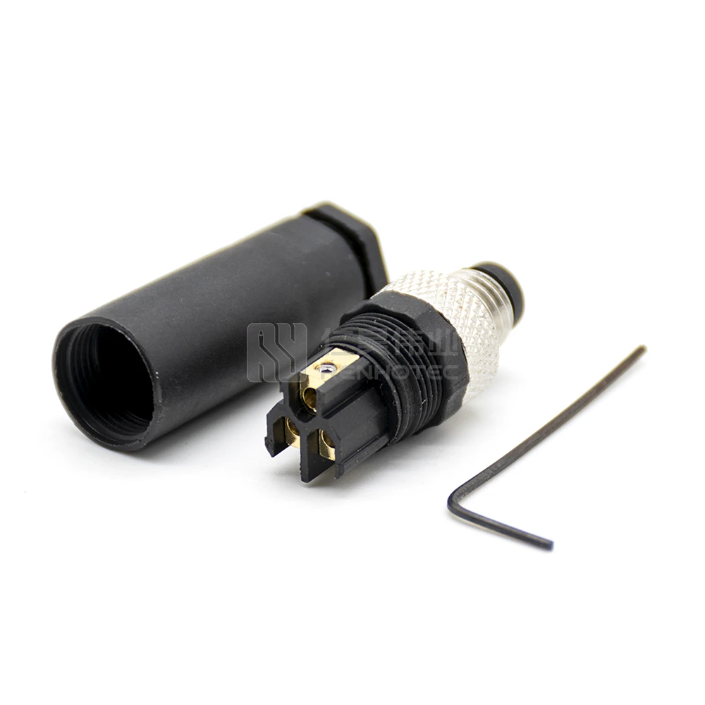 Custom M8 M12 Connector Cable Male Female M8 Connector 6 Pin Waterproof ...
