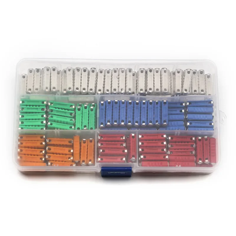 200PCS GBC European Automotive Fuse Set 5/8/10/16/25AMP 6mm Continental ...