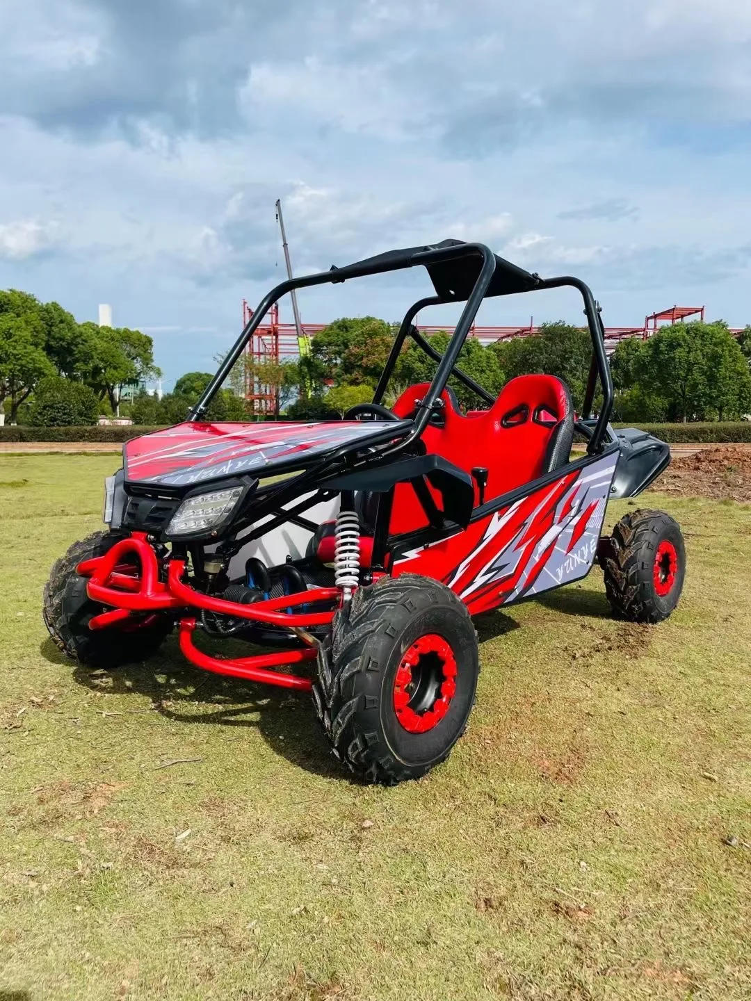 125cc Electric Dune Buggy Pedal Go Kart for Adults-Two Seat Off-Road ...
