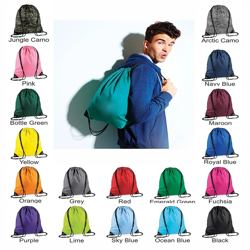 Custom Reusable Tropical Pull String Bag Drawstring Backpack For Shoes ...