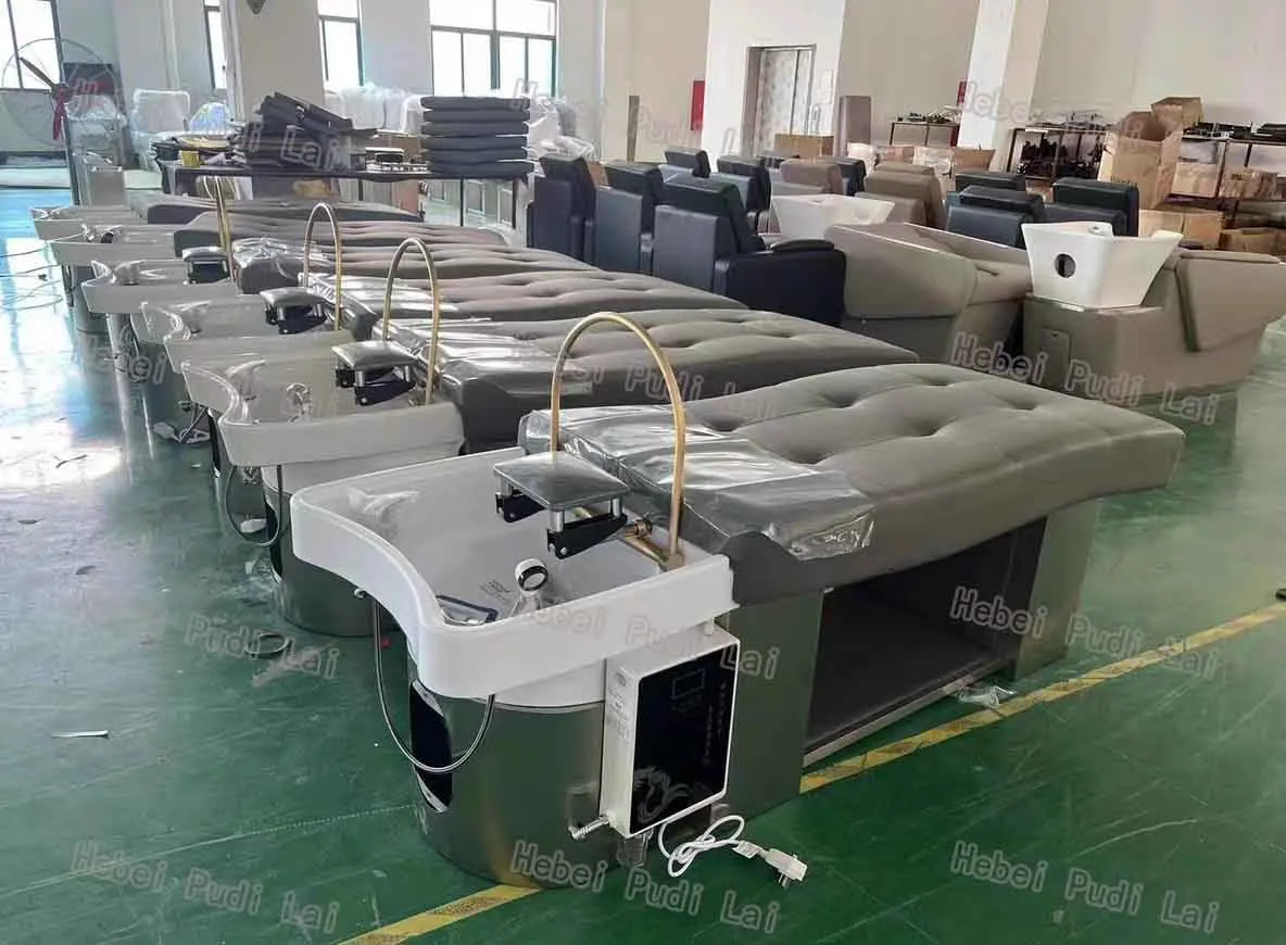 Japanese Head Spa Hair Wash Station Massage Chair With Steam Spa Head ...