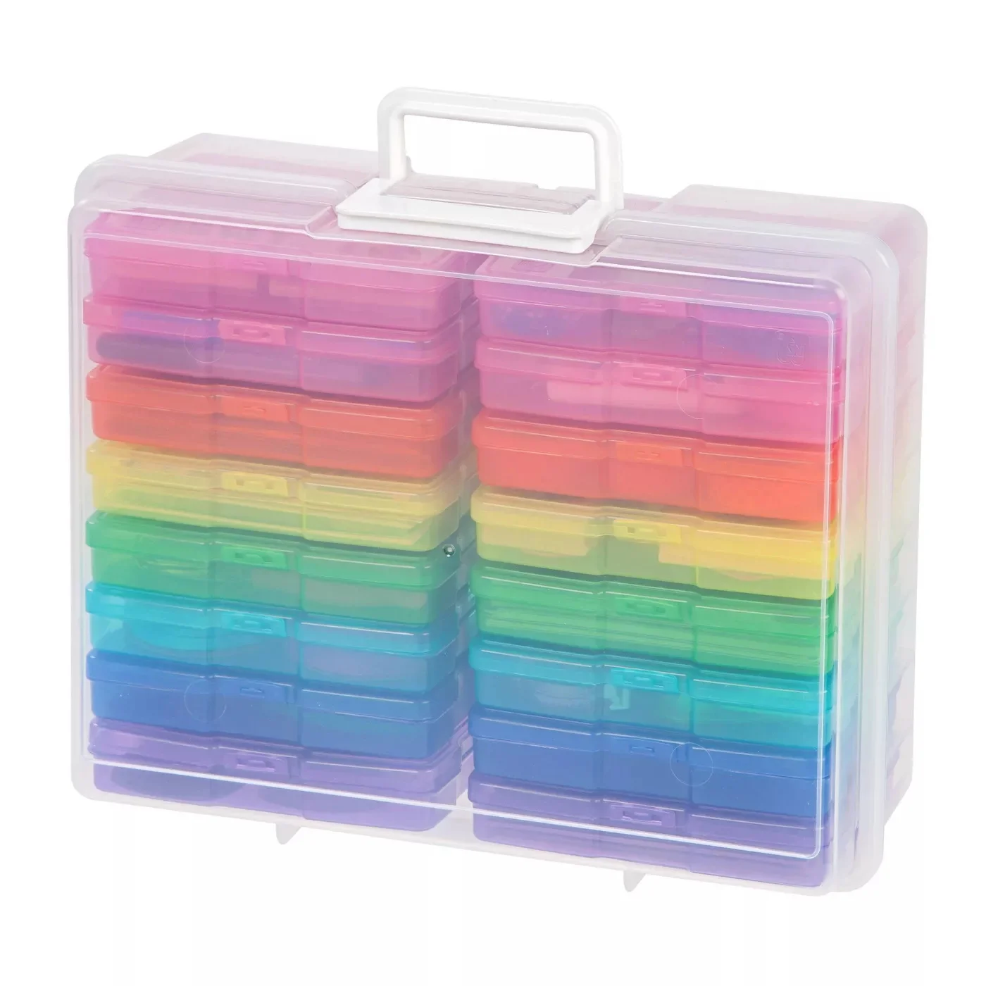 Multifunctional 16-Piece Set Color Plastic Storage Box with Foldable ...